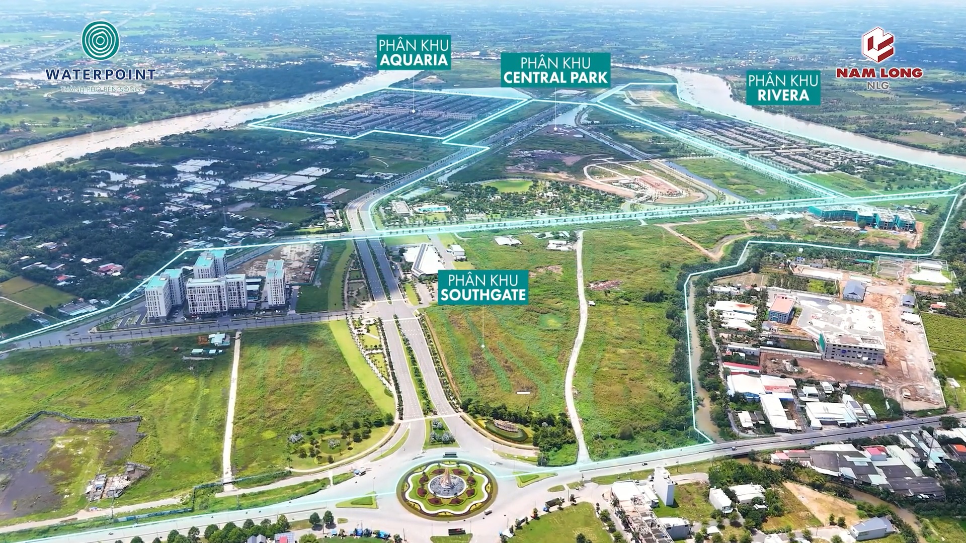 Tiến độ khu đô thị Waterpoint tháng 11.2023 Nam Long Group